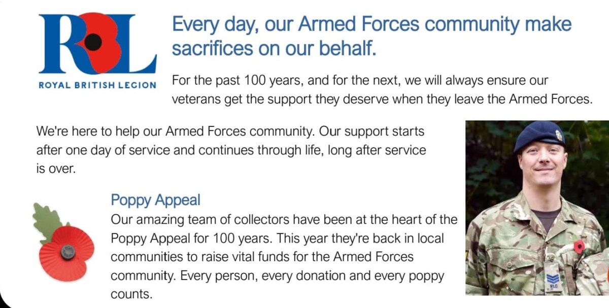 Royal British Legion Poppy Appeal