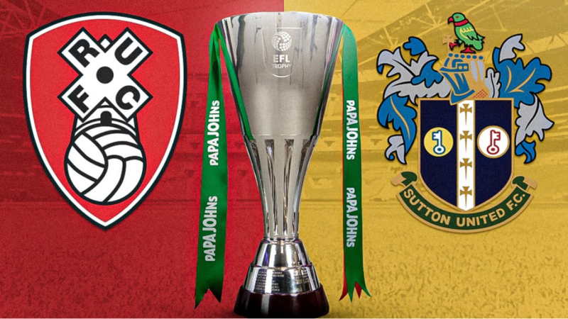 Sutton United's mascot at the Papa Johns Trophy final - raffle result