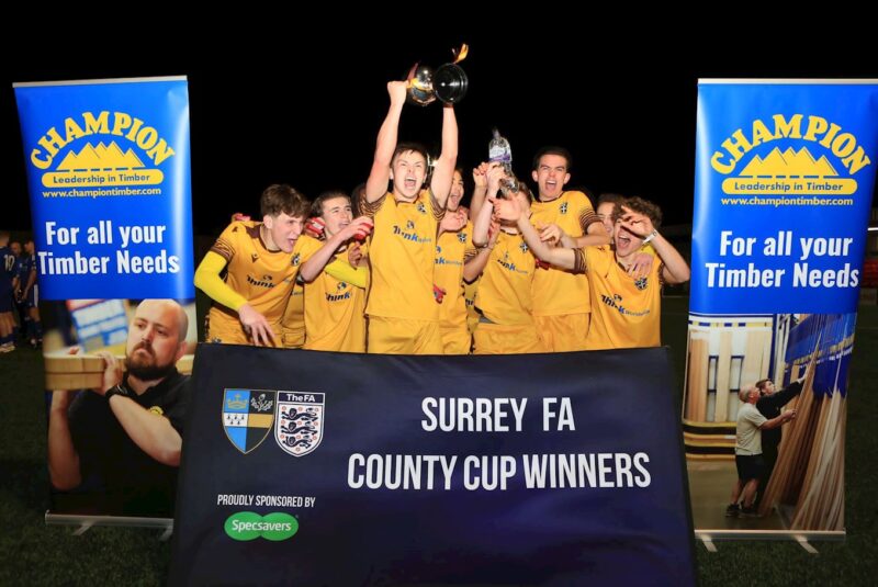 Sutton United FC Under 16s win Surrey County Cup