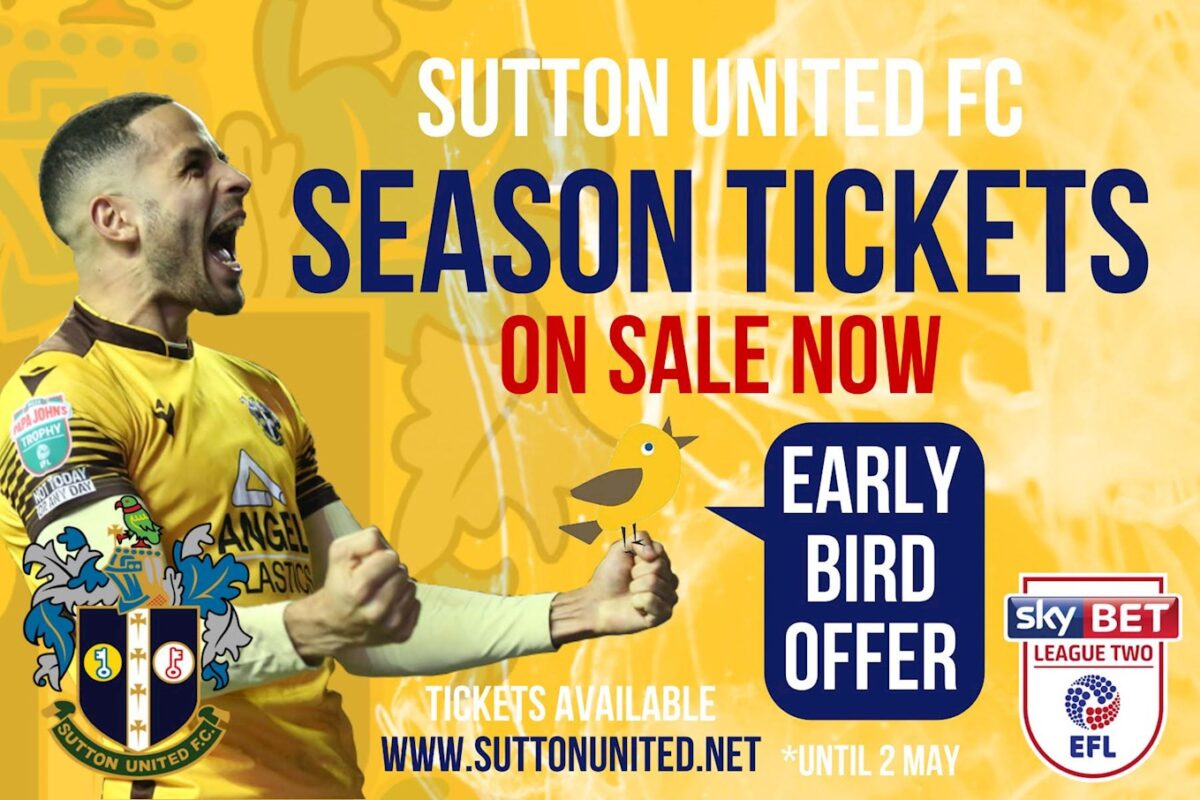 Early Bird Season Ticket Update - Day 1
