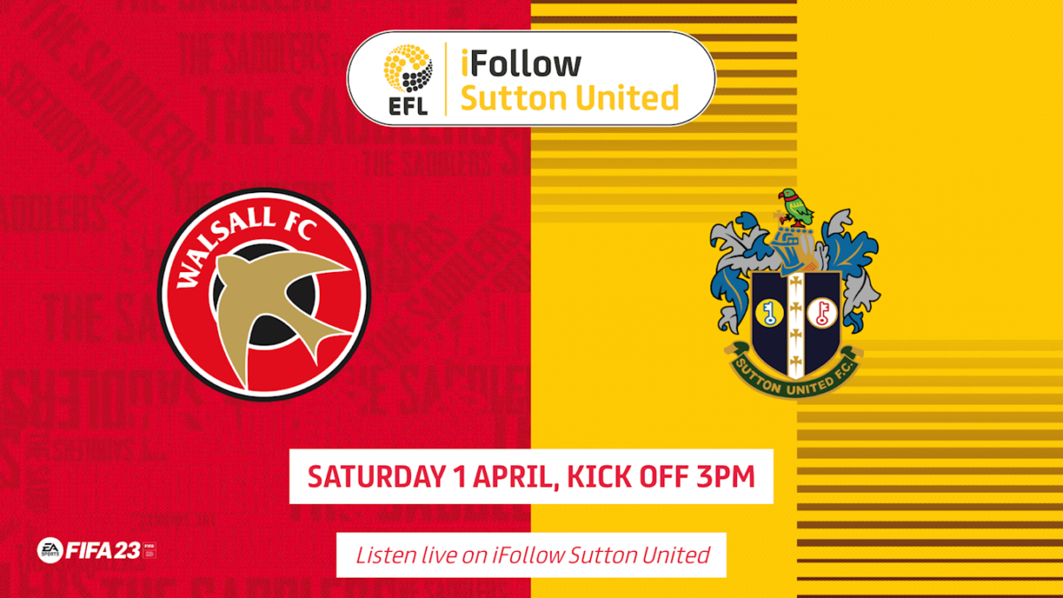 Walsall v Sutton preview - Sutton to wear amber
